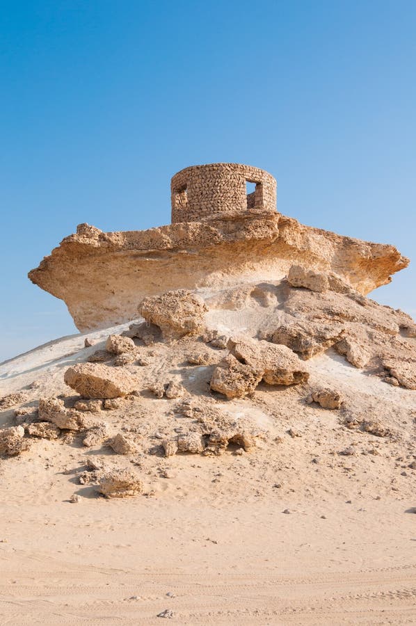Fort in the Desert of Zekreet, Qatar, Middle East Editorial Stock Image ...