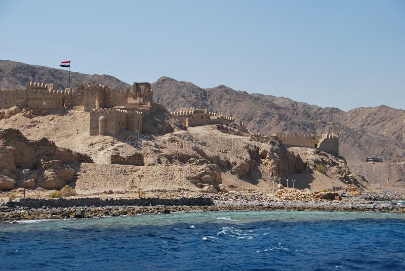 Fort in Egypt stock photo. Image of taba, desert, clear - 54598308