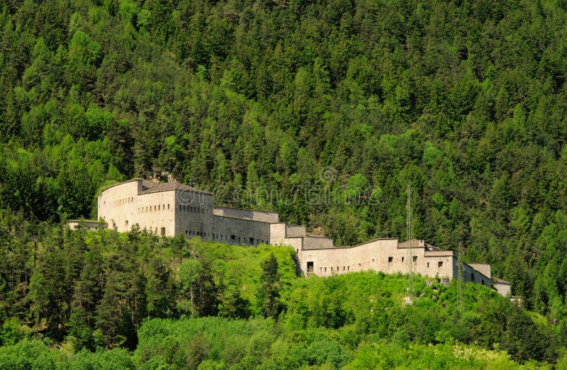 Fort of Franzensfeste stock photo. Image of fort, mointain - 15236614