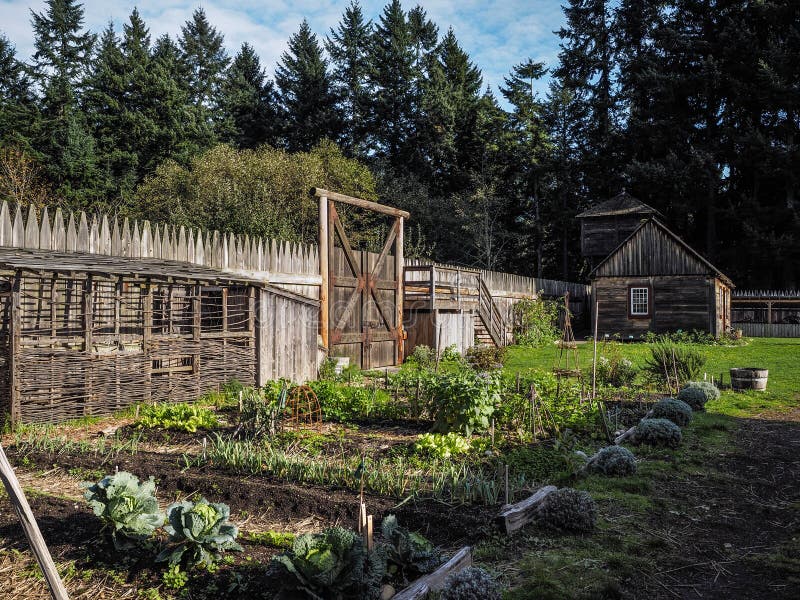 Fort and Garden stock image. Image of washington, state - 91548563