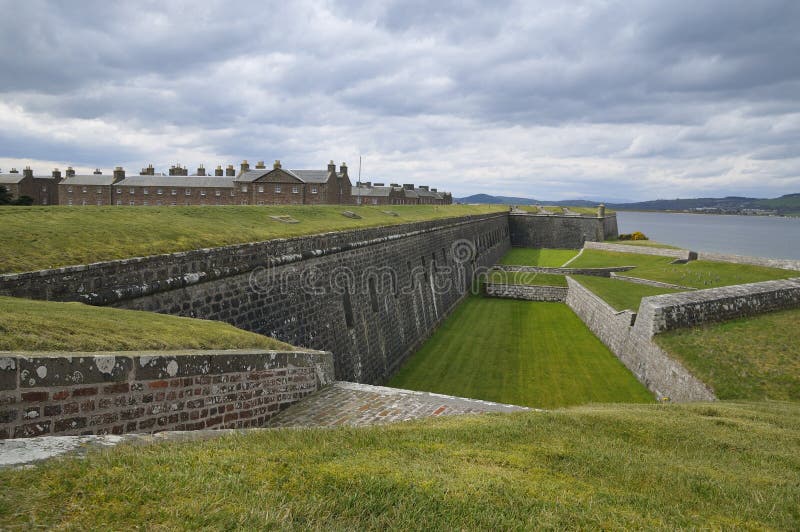 Fort George Fortress, Scotland Stock Image - Image of entrance, blue ...