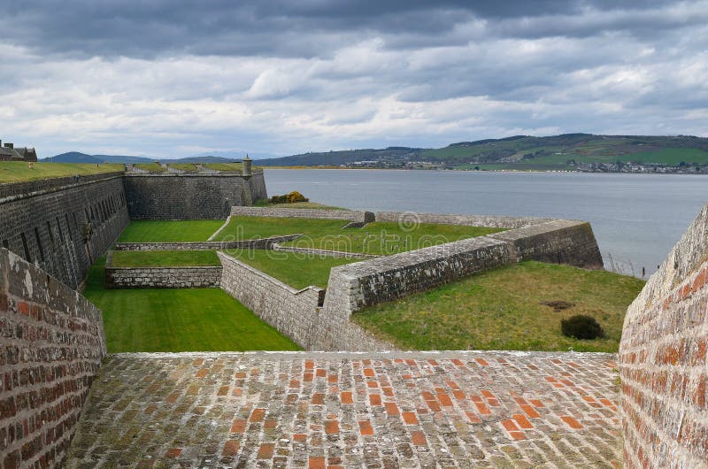 Fort George Fortress, Scotland Stock Photo - Image of inverness, blue ...