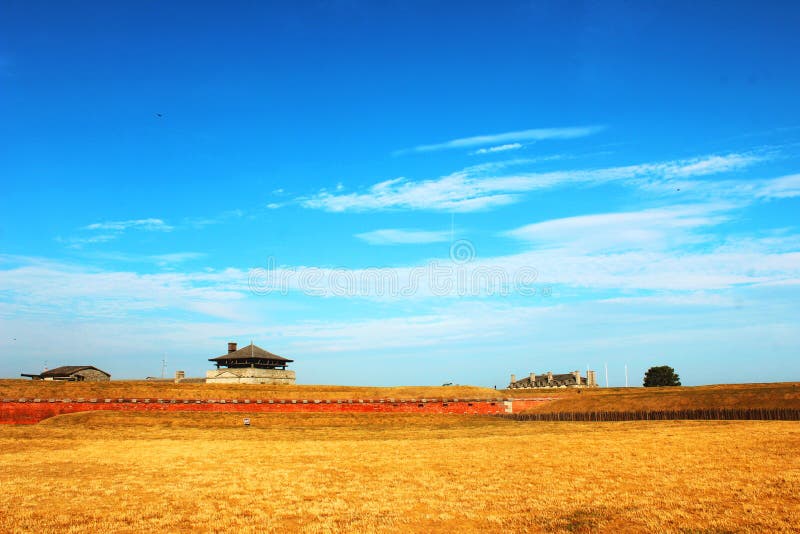 Fort on the grassland stock photo. Image of outdoor, travel - 74988434