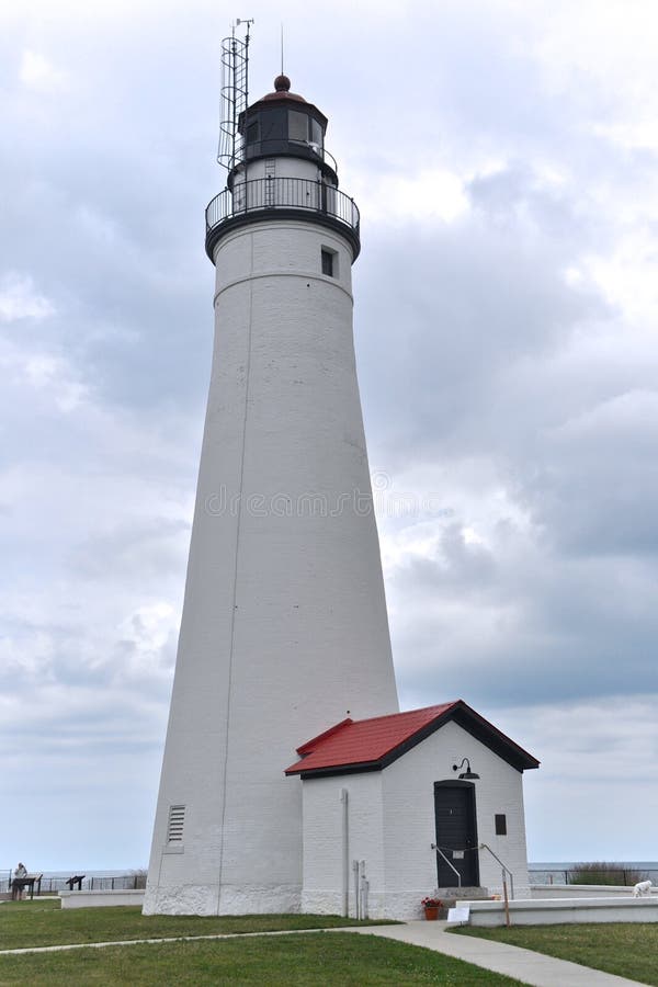 Fort Gratiot Lighthouse in Port Huron, Michigan Stock Image - Image of ...