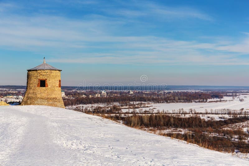 Fort on a hill stock photo. Image of stone, history, winter - 62715366