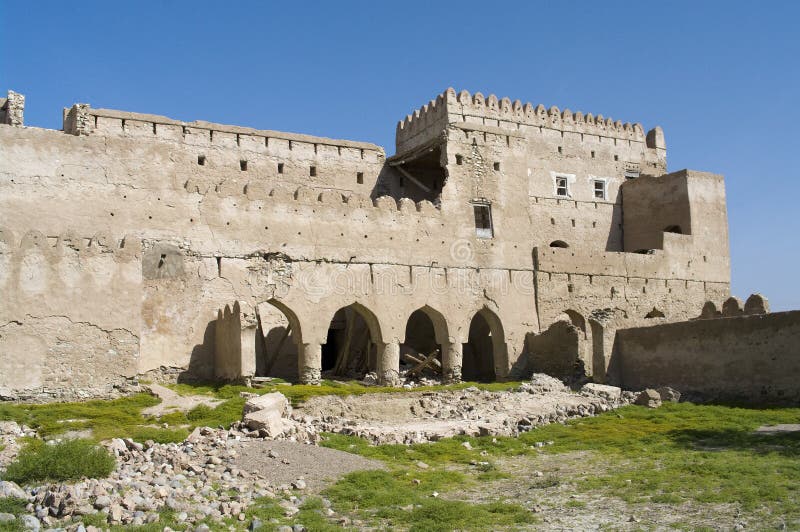 Fort Jalan Bani Bu Ali, Sultanate of Oman Stock Image - Image of castle ...