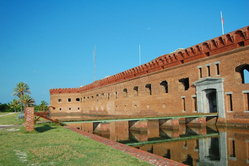 Fort Jefferson aerial view stock photo. Image of monument - 20919510