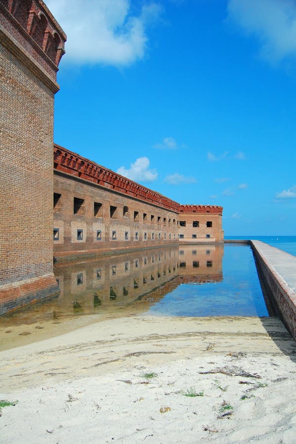 Fort Jefferson aerial view stock photo. Image of monument - 20919510