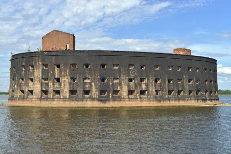 Fort Der Kaiser Alexander I., Kronstadt Stockfoto - Bild von ...