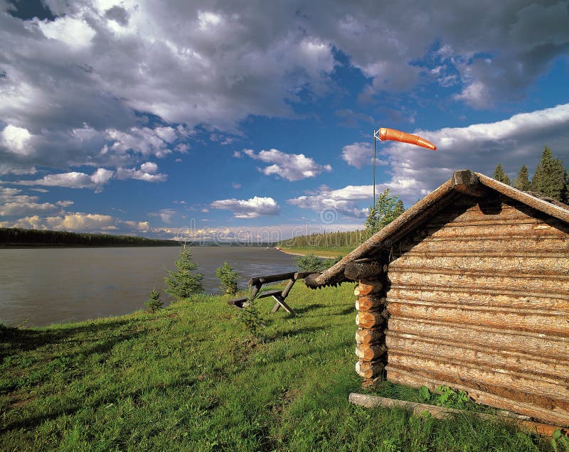 Fort Liard at Liard River, NWT Stock Photo - Image of territory, shore ...