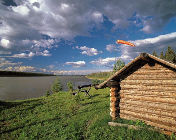 Fort Liard at Liard River, NWT Stock Photo - Image of territory, shore ...