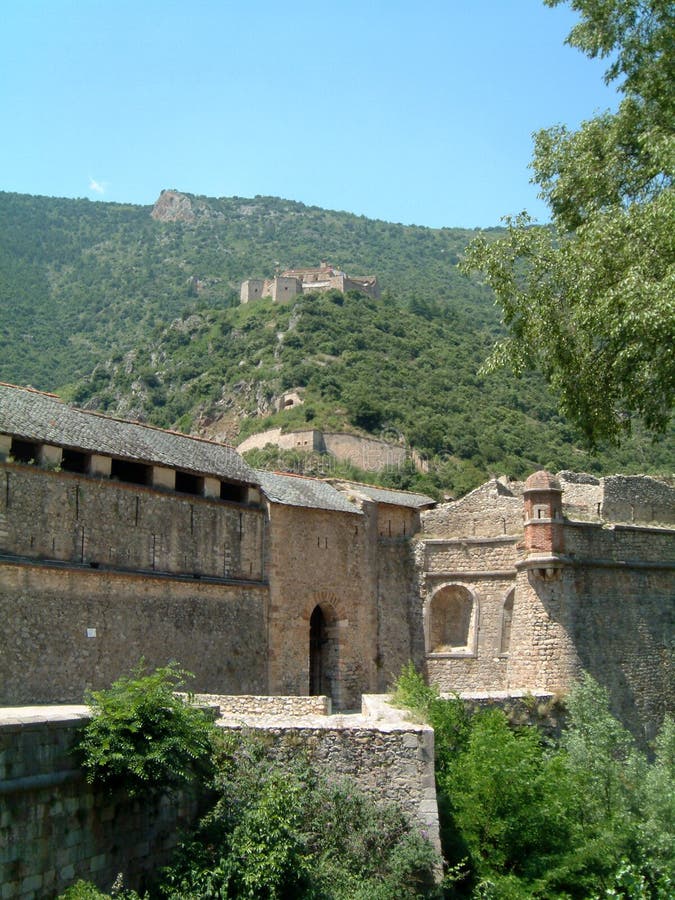 Fort Liberia Overlooking The Pretty Walled Town Of Villfranche De ...