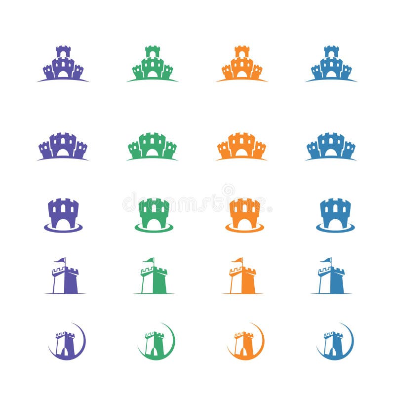 Fort Logo Forts Vector Set Stock Illustrations – 25 Fort Logo Forts ...