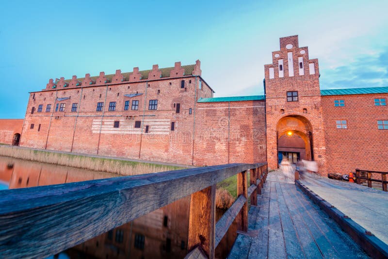 Walls of Malmo castle stock photo. Image of reeds, europe - 50615198