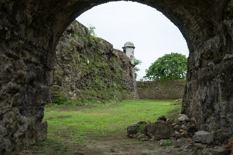 Fort moat in Panama stock photo. Image of stone, outdoors - 84009322