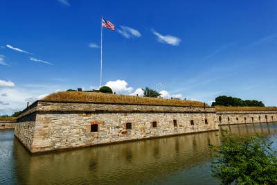 Fort Monroe National Monument Stock Image - Image of landmark, civil ...