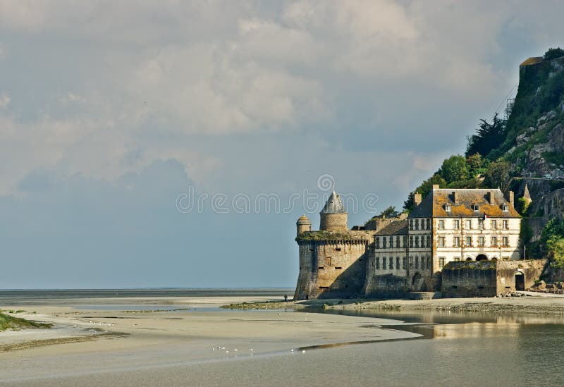 Fort at Mont St. Michel stock image. Image of windows - 23723211