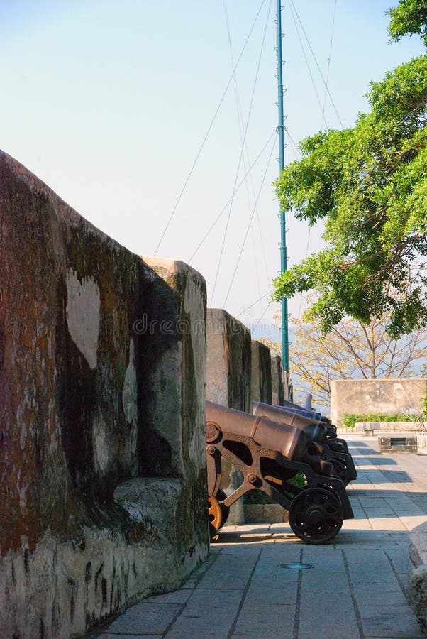 Fort Monte, Macao stock image. Image of historic, historical - 89134297