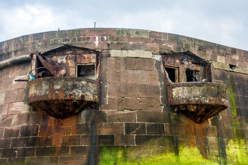 Fort Perch Rock, New Brighton, UK Stock Image - Image of decay ...