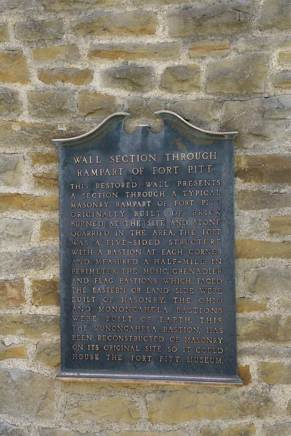 Fort Pitt. Pittsburgh, Pen stock image. Image of architectural - 213684259