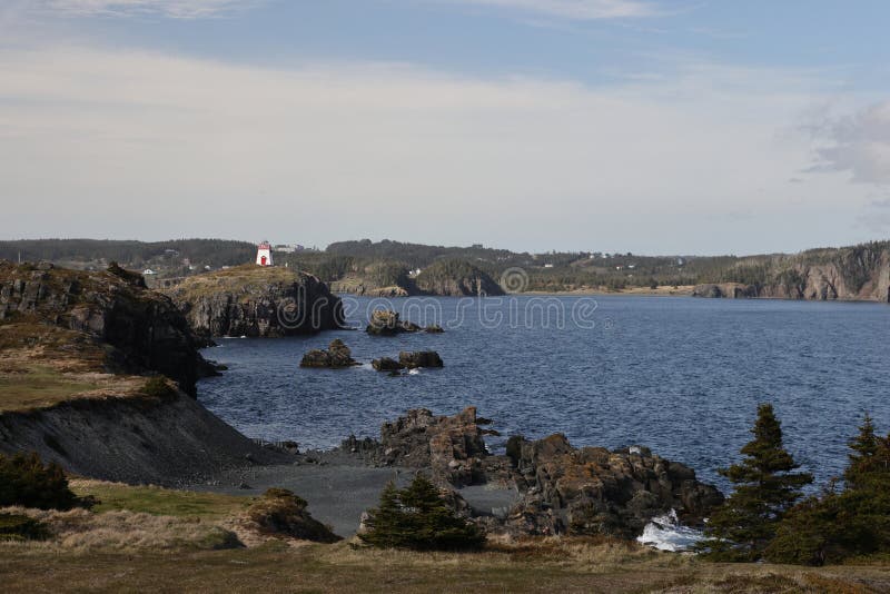 Fort Point Lighthouse, Fort Point Military Site, Trinity, Newfoundland ...