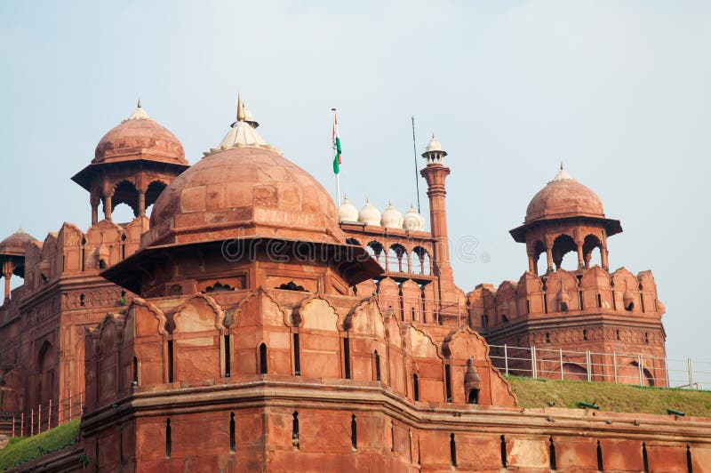 Fort rouge photo stock. Image du forteresse, delhi, architecture - 28495008