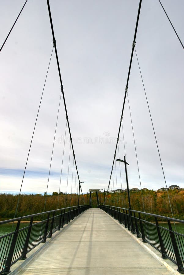 Fort Saskatchewan Bridge stock photo. Image of loop, river - 65183792