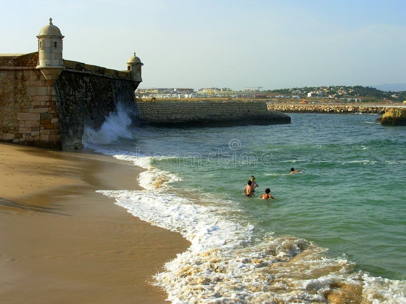 Fort and sea stock photo. Image of lagos, beach, fort - 1029154