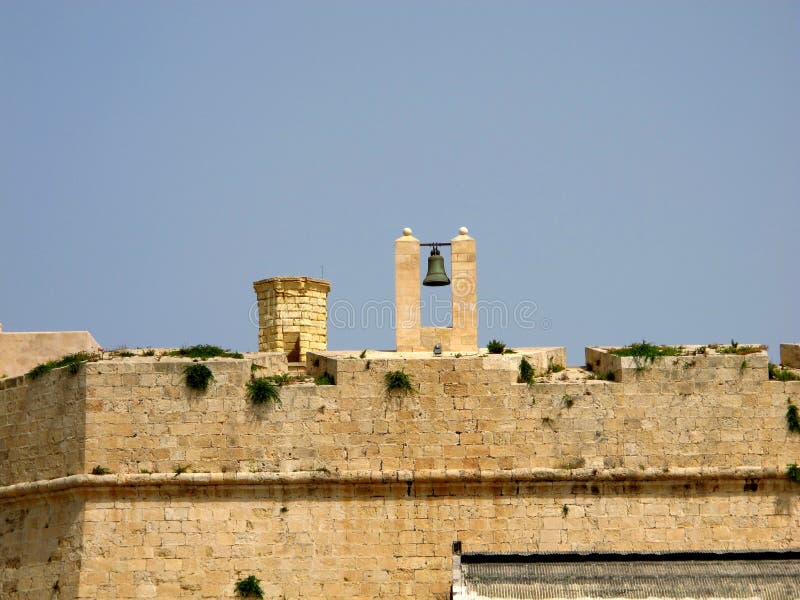Fort St Angel, Birgu, Vittoriosa, Malta Stock Photo - Image of ancient ...