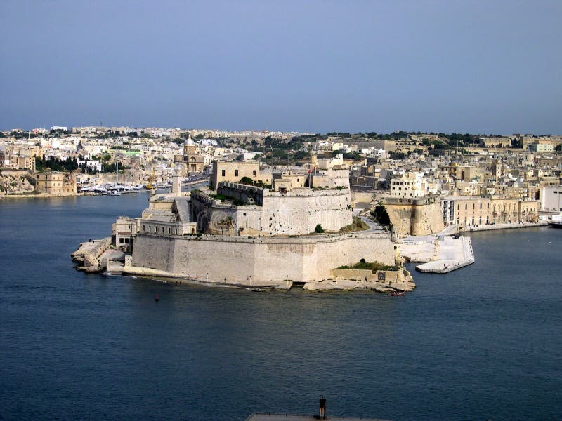 Fort St Angelo, Valletta, Malta Stock Photo - Image of europe, malta ...