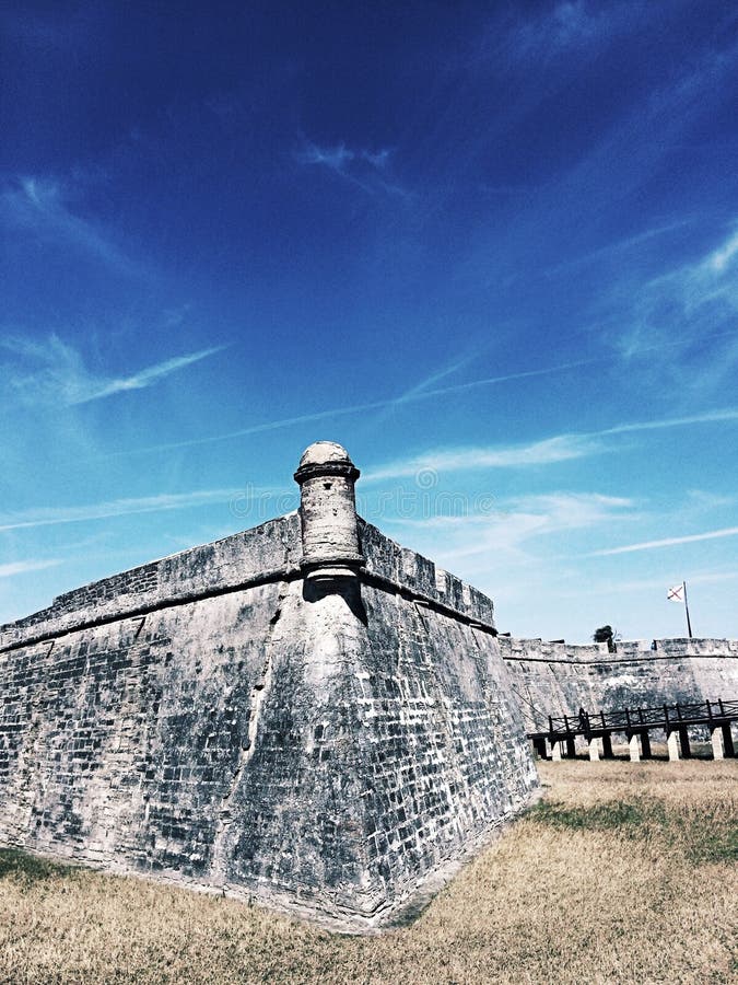 St. Augustine Fort stock image. Image of fort, florida - 100146255