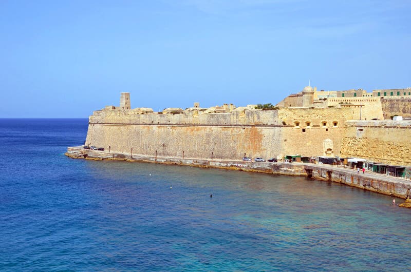 Fort St Elmo stockfoto. Bild von elmo, halbinsel, fort - 74580544