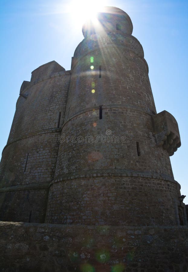 Fort in the Sun stock image. Image of architecture, fortified - 26163081