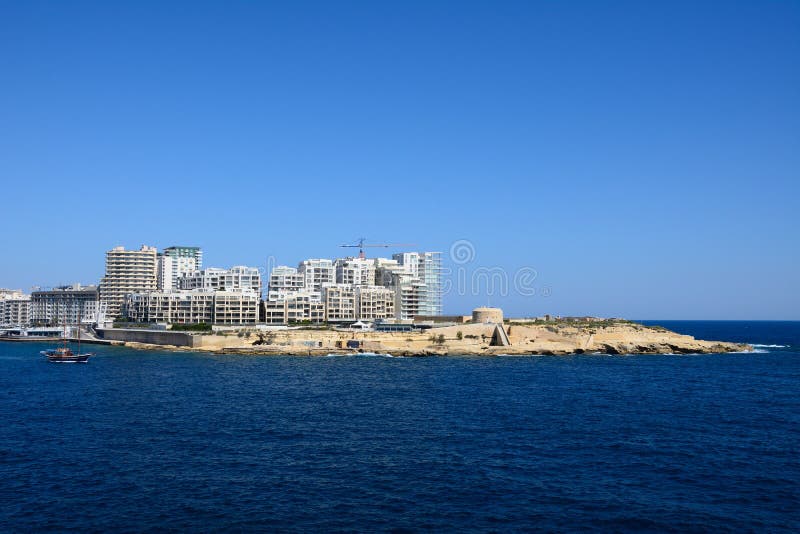Fort Tigne in Sliema Auf Malta Redaktionelles Foto - Bild von szene ...