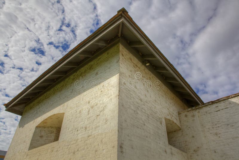 Fort tower sky color stock photo. Image of fortress, brick - 18828512