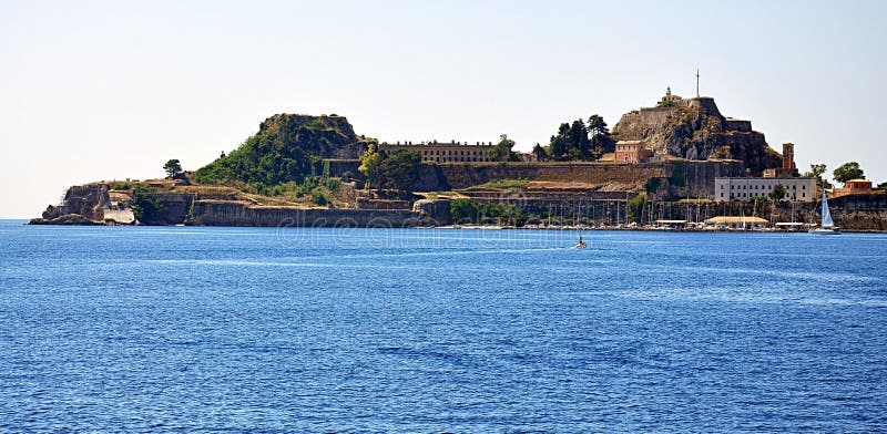 Old Fort, Corfu Town, Greece Stock Image - Image of europe, plant: 32157265