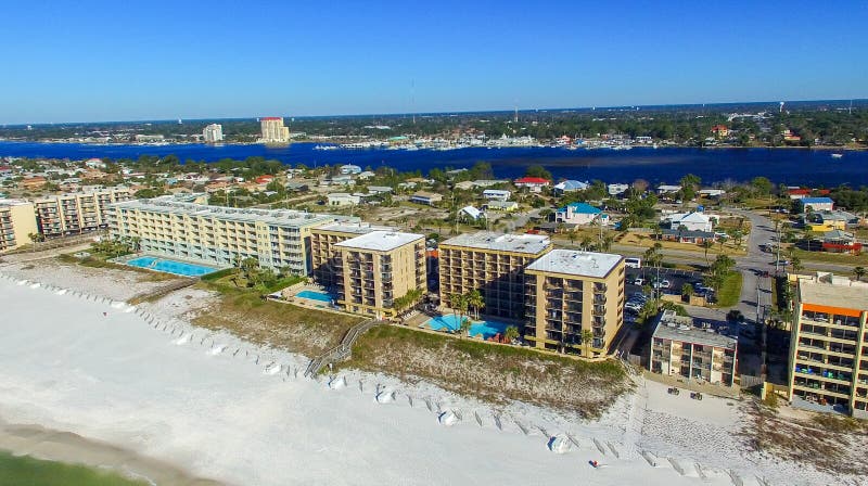 Fort Walton Beach Aerial View, FL Stock Image - Image of coast, fort ...