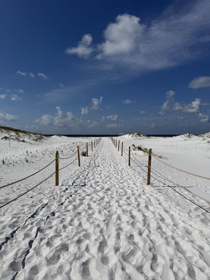 Fort Walton Beach Florida White Sand Dunes Stock Photo - Image of beach ...