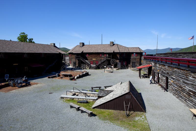 Fort William Henry in New York Stock Image - Image of george, henry ...