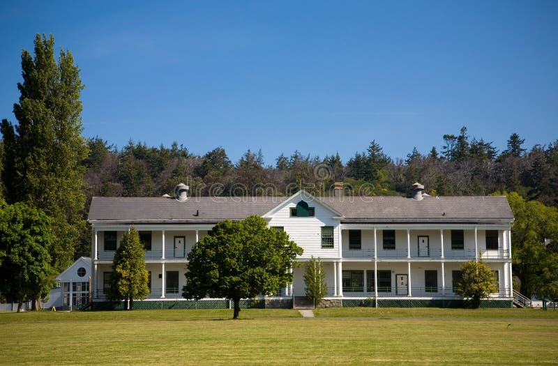 Fort Worden State Park stock image. Image of lawn, buildings - 10020139