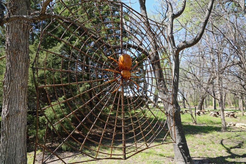 View at Spider Installation Editorial Image - Image of spider, beauty ...