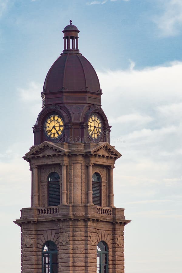 Fort Worth Clock Tower editorial photography. Image of city - 101318462