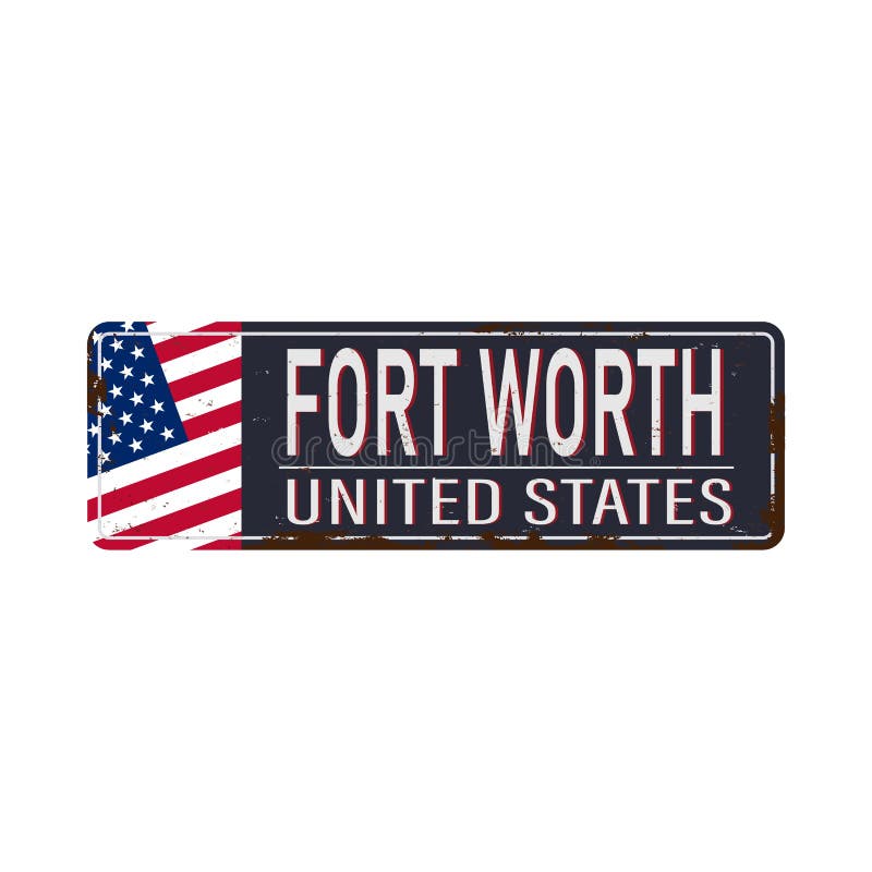 Fort Worth Sign Stock Illustrations – 220 Fort Worth Sign Stock ...