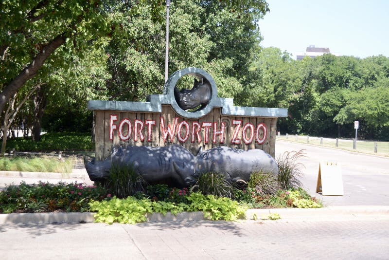 Fort Worth-Zoo-Eingang, Fort Worth, Texas Redaktionelles Foto - Bild ...