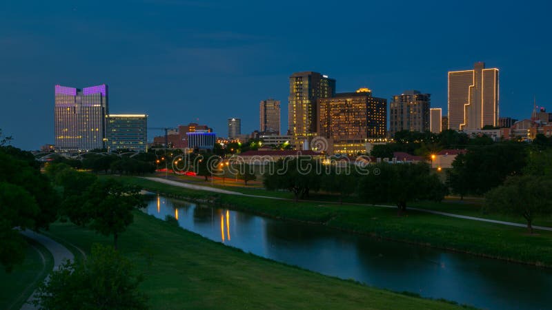 Skyline of Fort Worth Texas Stock Image - Image of downtown, texas ...
