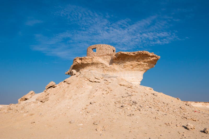 Zekreet Fort Ruins in Qatar Stock Image - Image of landmark, qatar ...