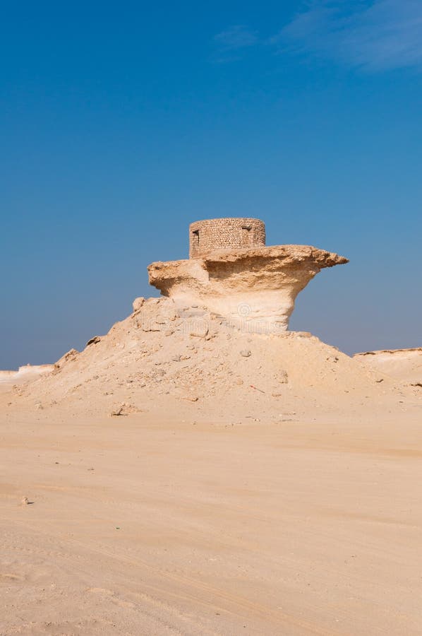 Zekreet Fort Ruins in Qatar Stock Image - Image of landmark, qatar ...