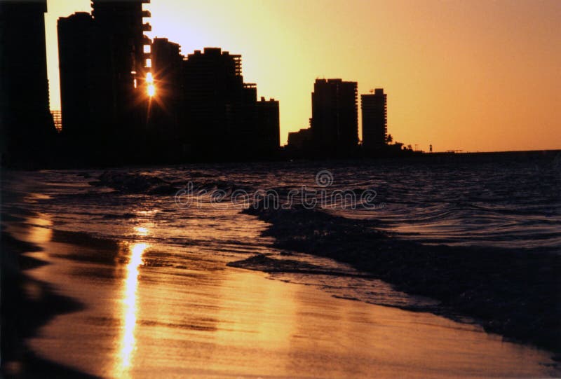Fortaleza Sunset stock image. Image of restful, landscape - 2822965