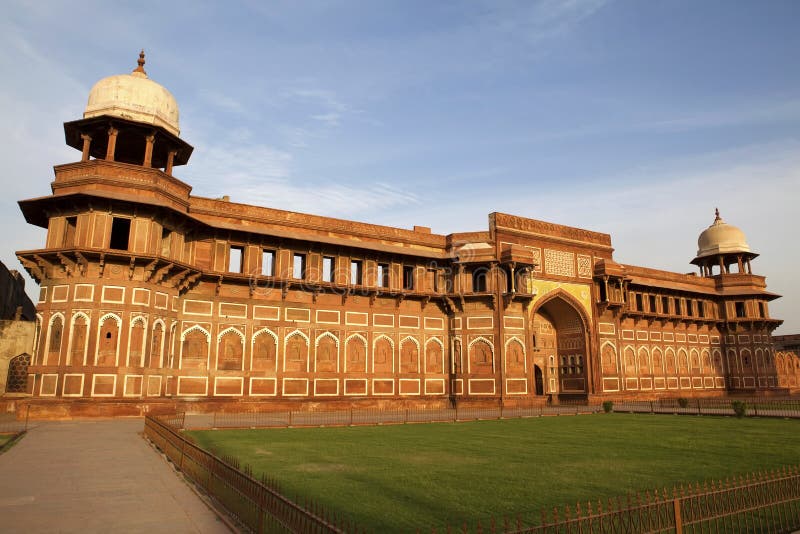 Forte De Agra, Agra, Uttar Pradesh, Índia Imagem de Stock - Imagem de ...