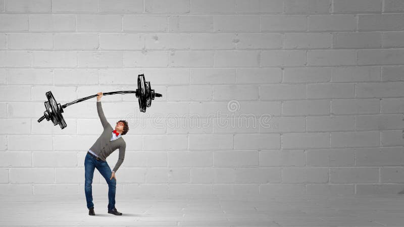 Forte e poderoso foto de stock. Imagem de potência, atlético - 59026448